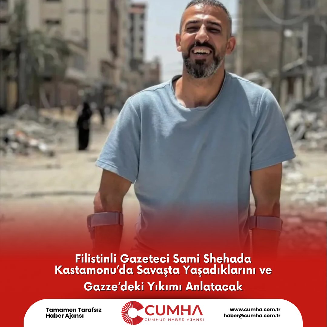 Filistinli Gazeteci Sami Shehada Kastamonu’da Savaşta Yaşadıklarını ve ...